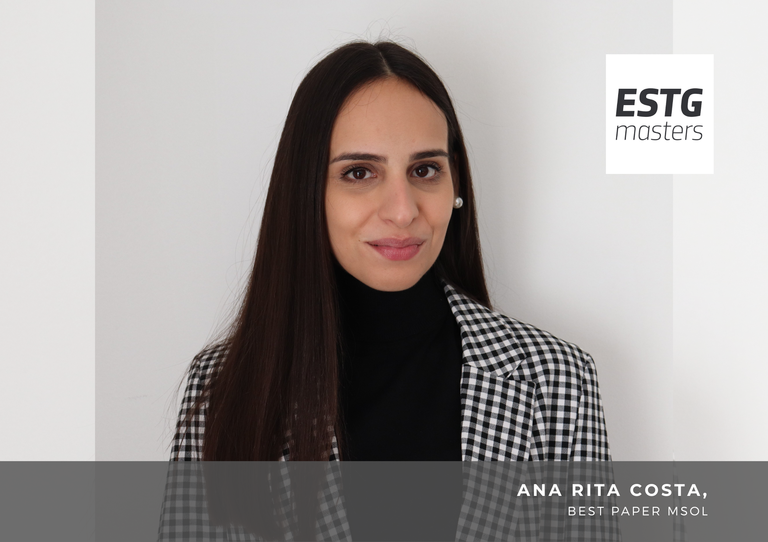 Ana Rita Costa venceu prémio Best Paper no ESTG Masters — ESTG - Escola Superior de Tecnologia e ...